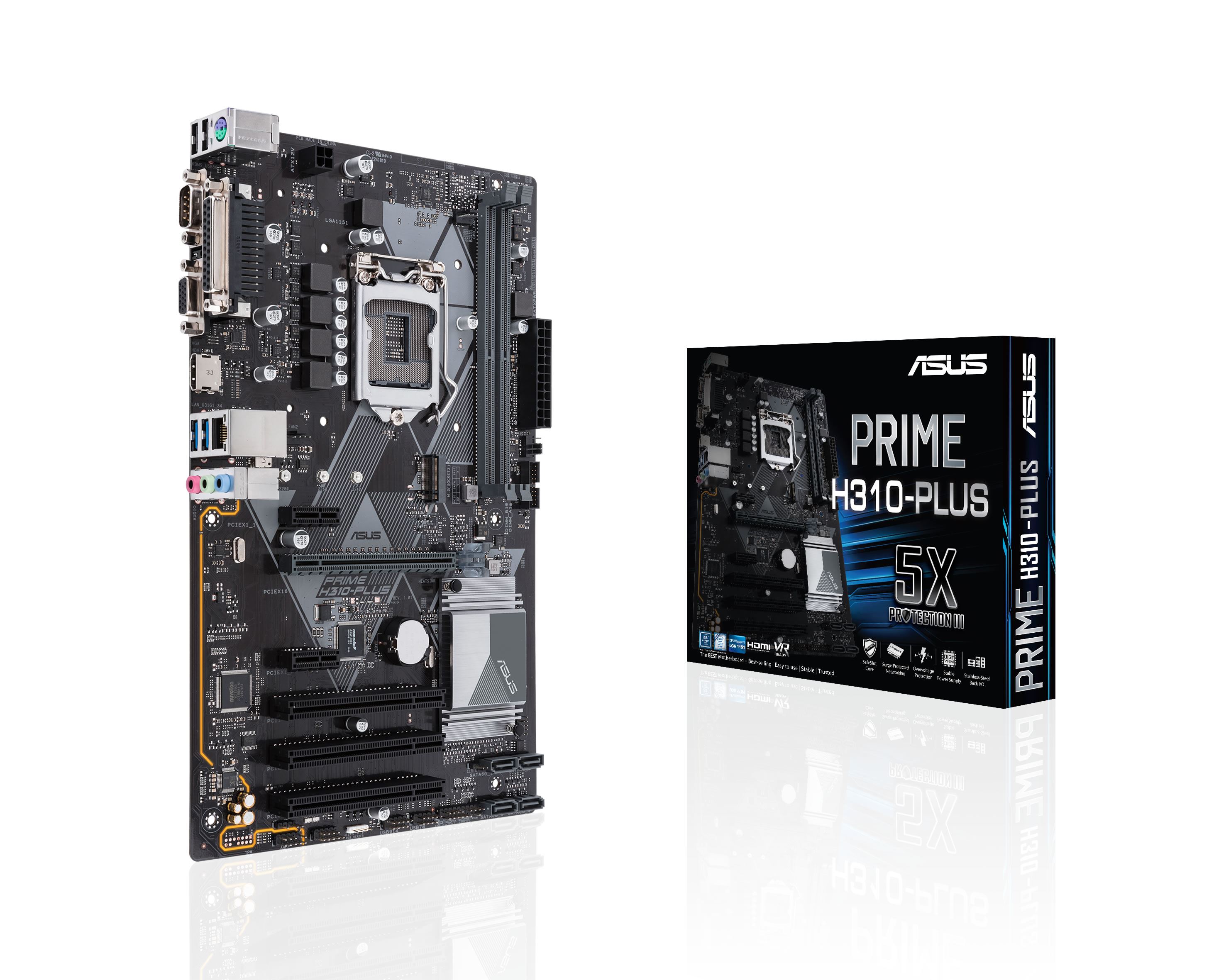 Asus PRIME H310-PLUS LGA 1151 H310 ATX Motherboard | Novatech